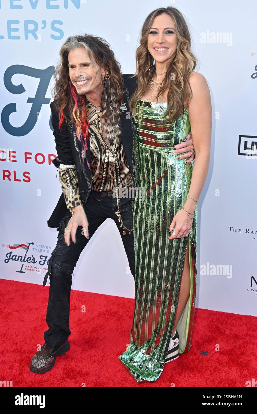 Steven Tyler, Aimee Preston at arrivals for Steven Tyler s Jam for Janie GRAMMY Awards Viewing ...
