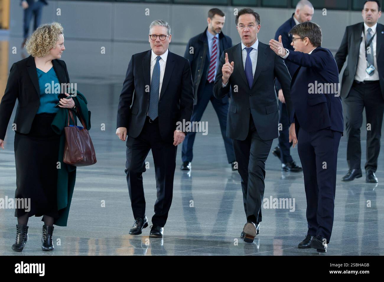 Prime Minister Sir Keir Starmer is greeted by NATO Secretary General ...