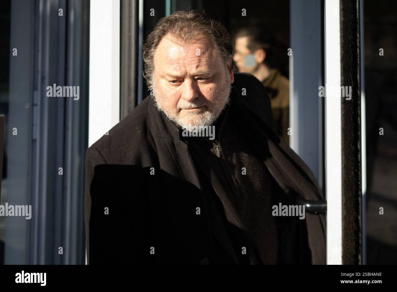 Paris, France. 03rd Feb, 2025. French director Christophe Ruggia leaves ...