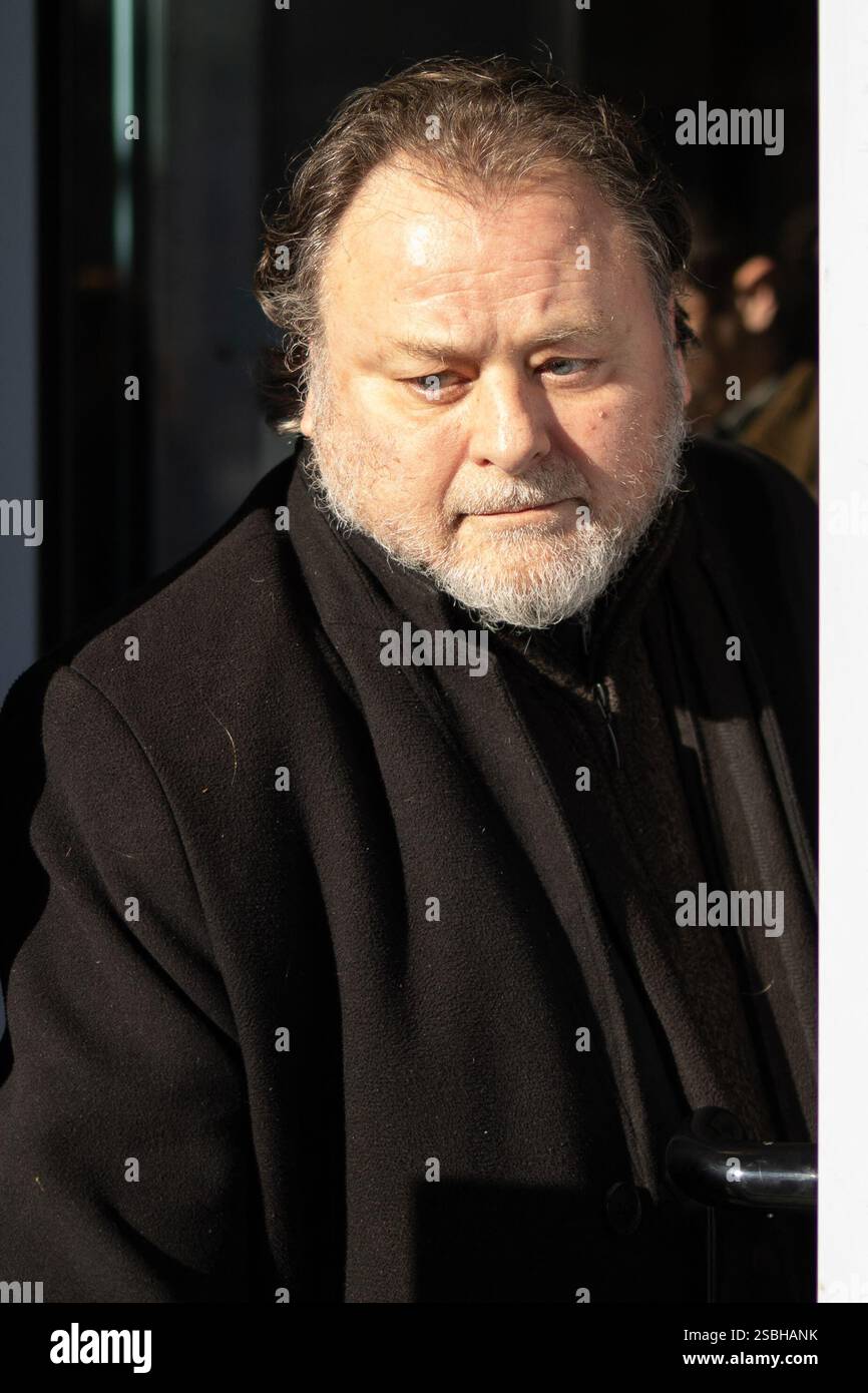 Paris, France. 03rd Feb, 2025. French director Christophe Ruggia leaves ...