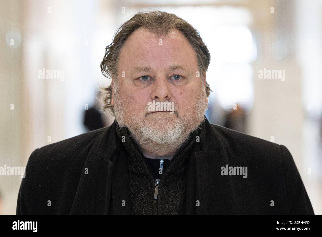 Paris, France. 03rd Feb, 2025. French director Christophe Ruggia leaves ...