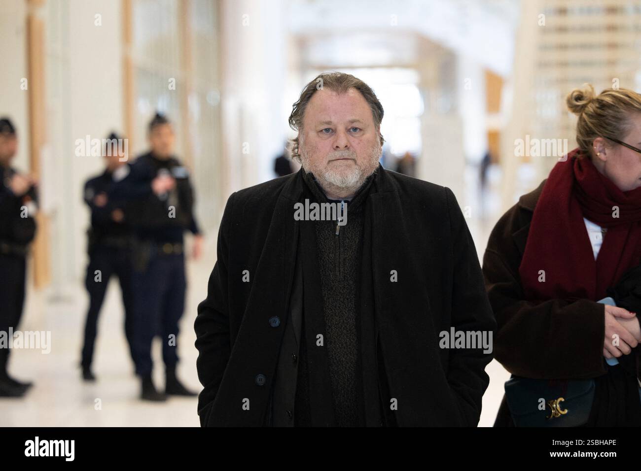 Paris, France. 03rd Feb, 2025. French director Christophe Ruggia leaves ...