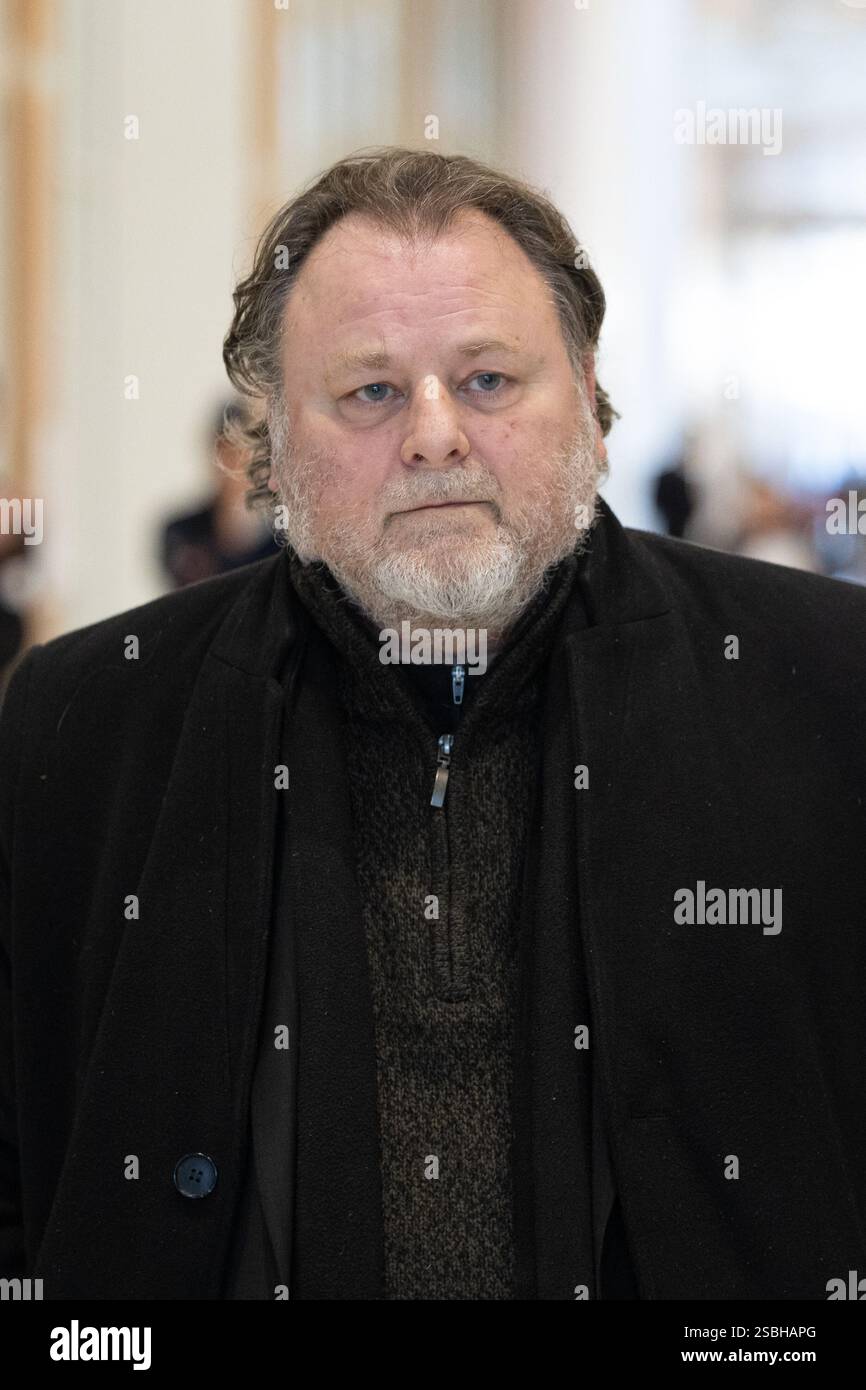 Paris, France. 03rd Feb, 2025. French director Christophe Ruggia leaves ...