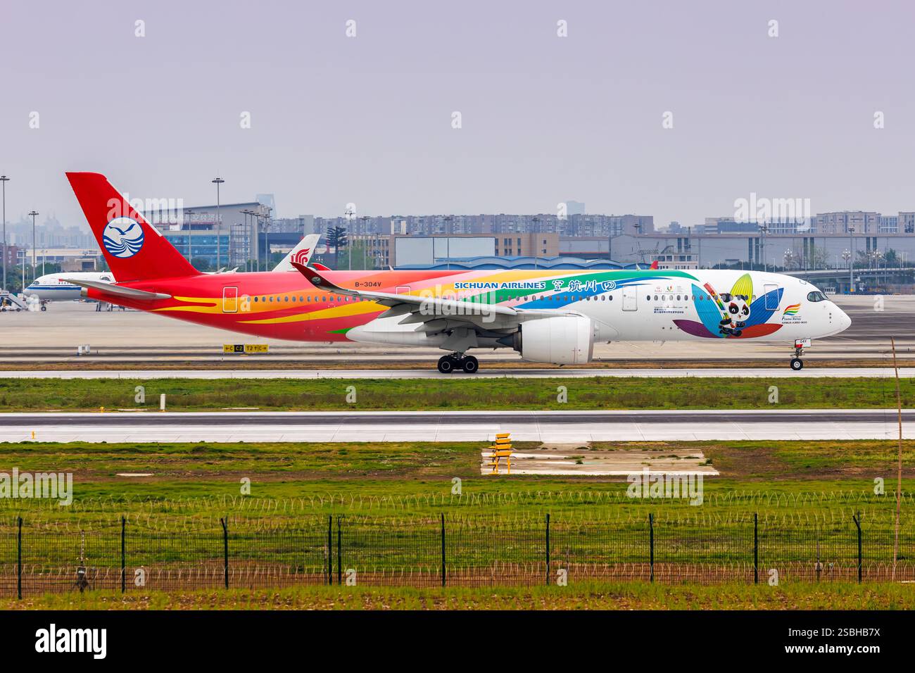 Chengdu, China - April 8, 2024: Sichuan Airlines Airbus A350-900 ...