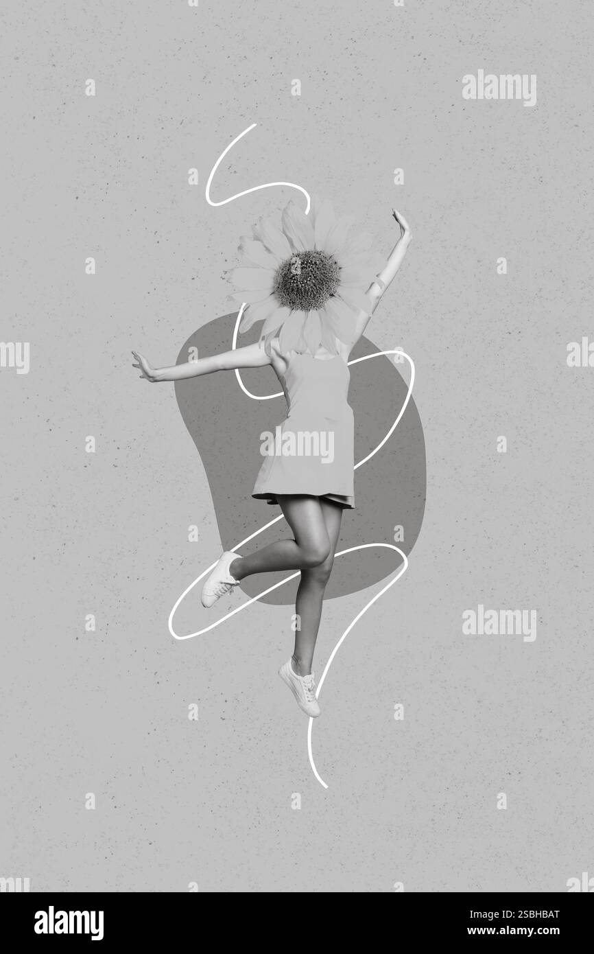 Collage photo of youngster ukrainian girl headless absurd person lady ...