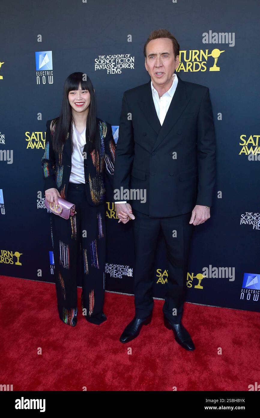 Nicolas Cage mit Ehefrau Riko Shibata bei der Verleihung der 52. Saturn Awards 2025 im Hilton ...