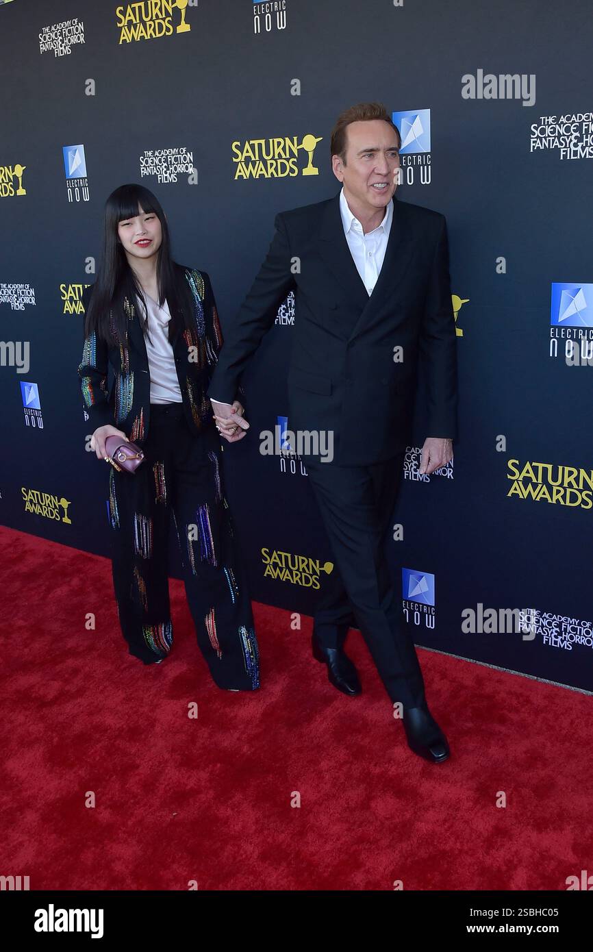 Nicolas Cage mit Ehefrau Riko Shibata bei der Verleihung der 52. Saturn Awards 2025 im Hilton ...