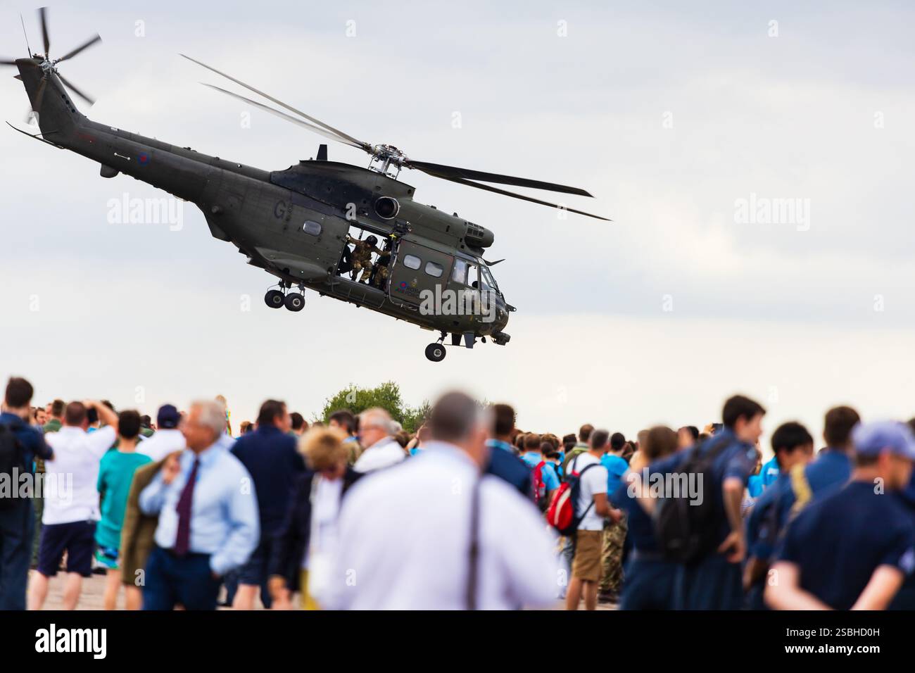 Westland Puma HC2 medium support militay helicopter of the Royal Air ...