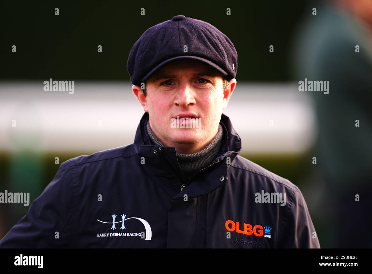 Trainer Harry Derham at Southwell Racecourse. Picture date: Monday ...