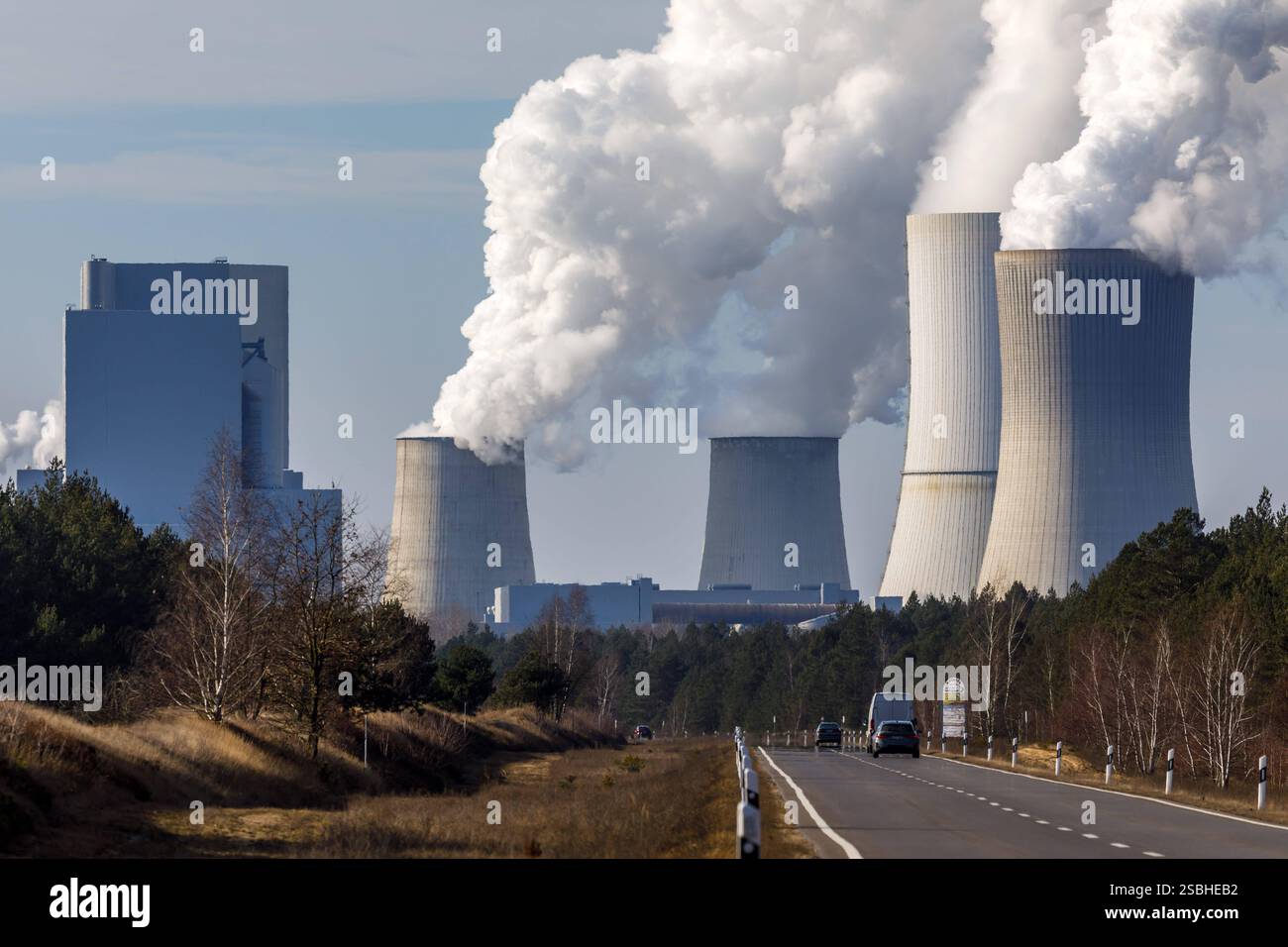 Braunkohlekraftwerk Boxberg DEU/Deutschland/Sachsen/Boxberg, 03.02.2025 ...