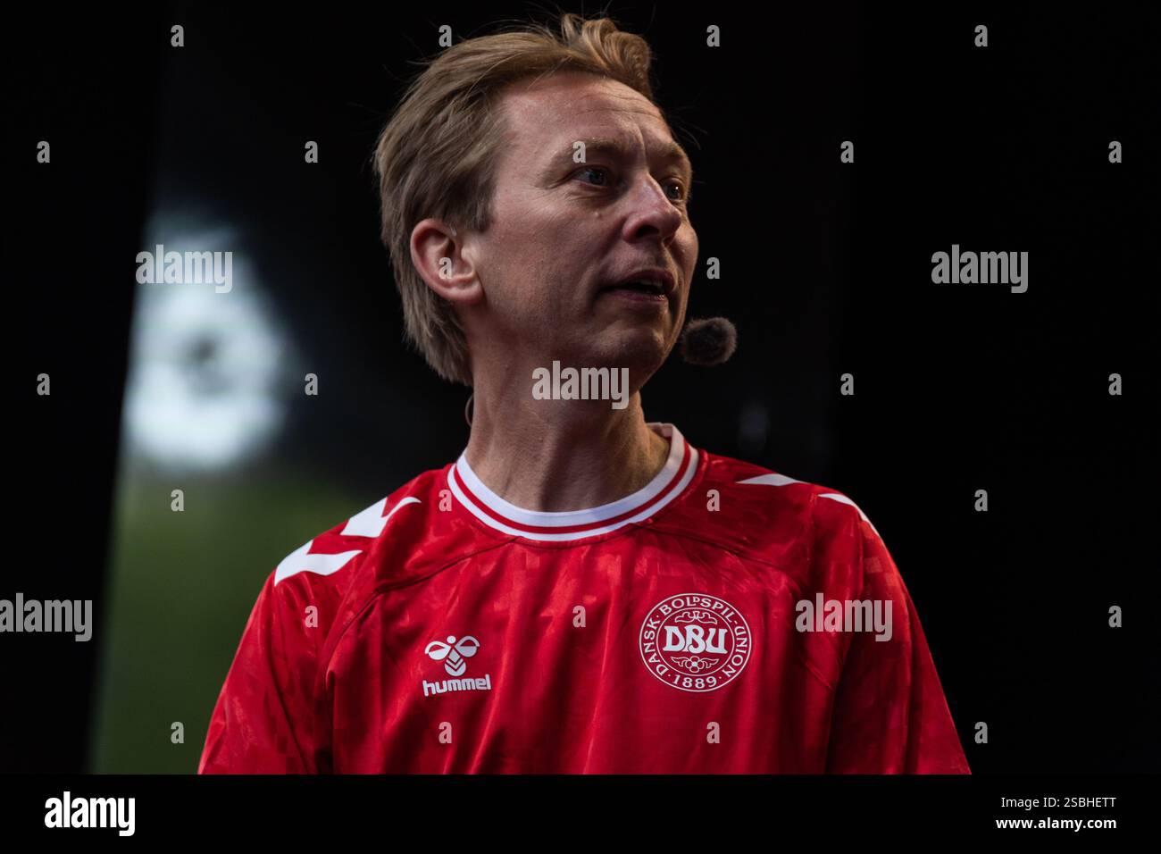 Danish actor and comedian, Brian Lykke seen on the stage in Tivoli. DBU ...