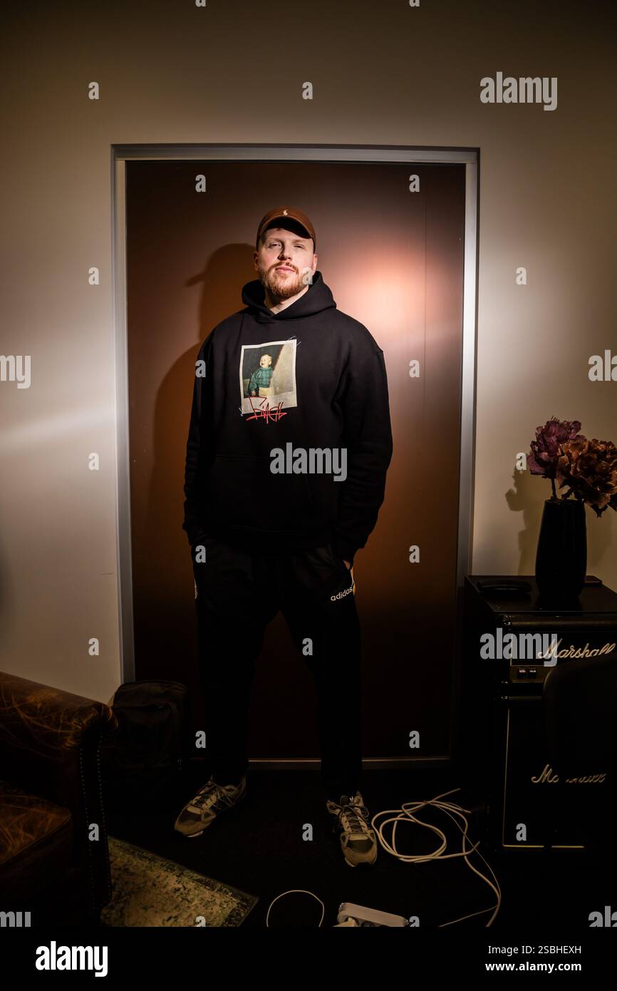 Berlin, Germany. 03rd Feb, 2025. Rapper Finch recorded during an ...