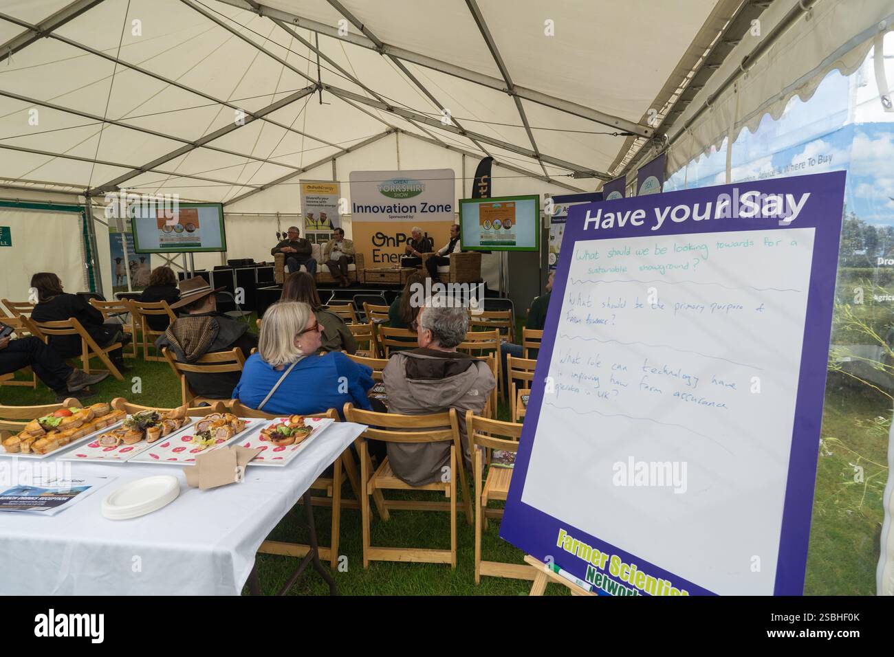 Cooking Demonstration at The Great Yorkshire Show, England Stock Photo ...