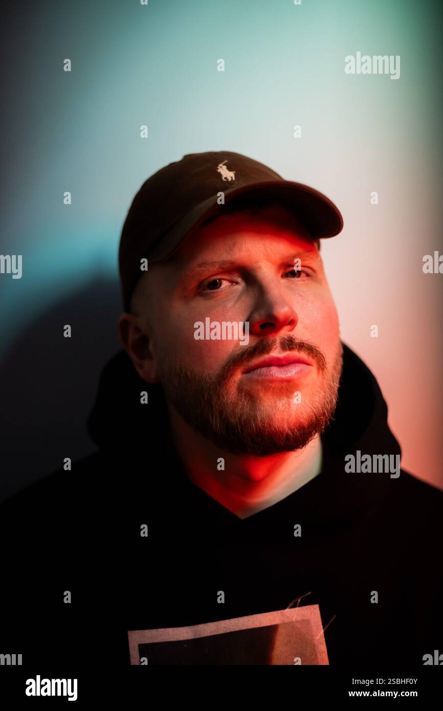 Berlin, Germany. 03rd Feb, 2025. Rapper Finch recorded during an ...