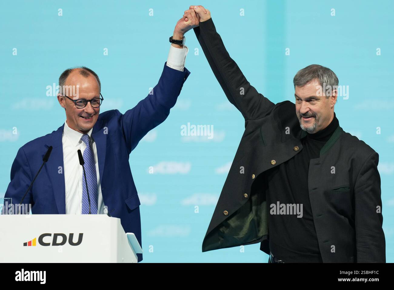 37.Bundesparteitag der CDU Deutschlands Kanzlerkandidat Friedrich Merz ...