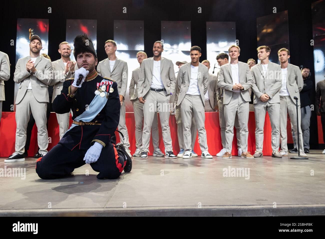 Malte Ebert performs on the stage in Tivoli. DBU, TV2 and Tivoli send ...