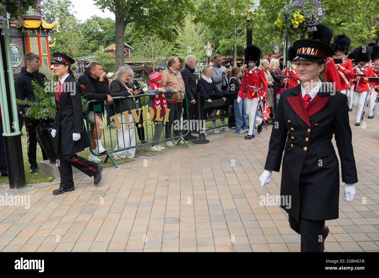 Copenhagen, Denmark. 10th June, 2024. The Tivoli Youth Guard play as ...