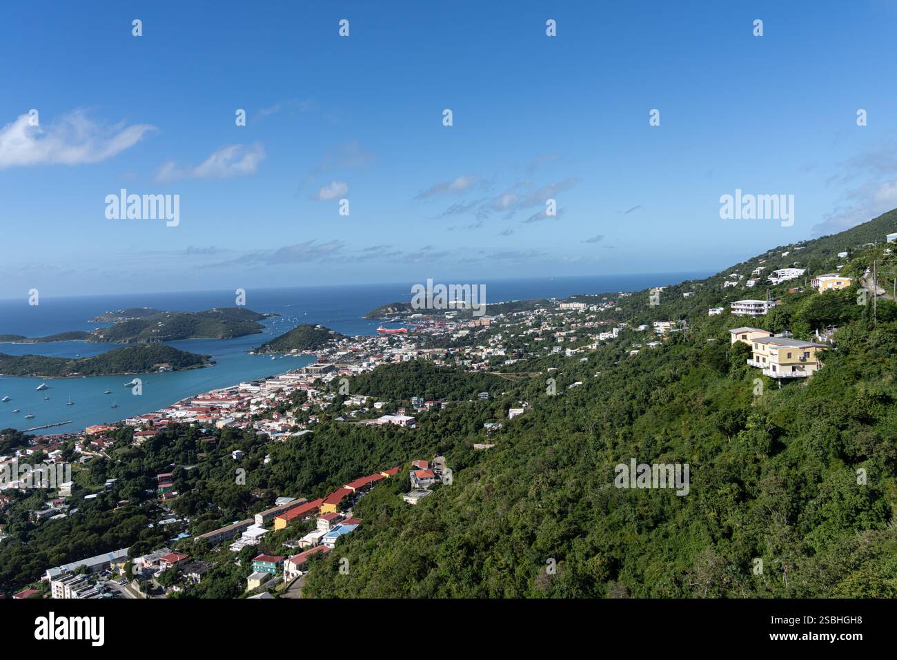 St Thomas US Virgin Islands panorama Stock Photo - Alamy