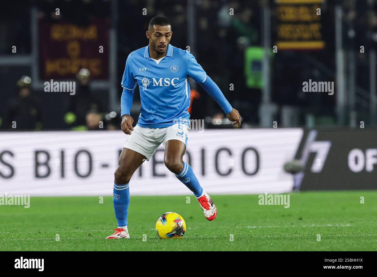 Napoli's Brazilian defender Juan Jesus controls the ball during the ...