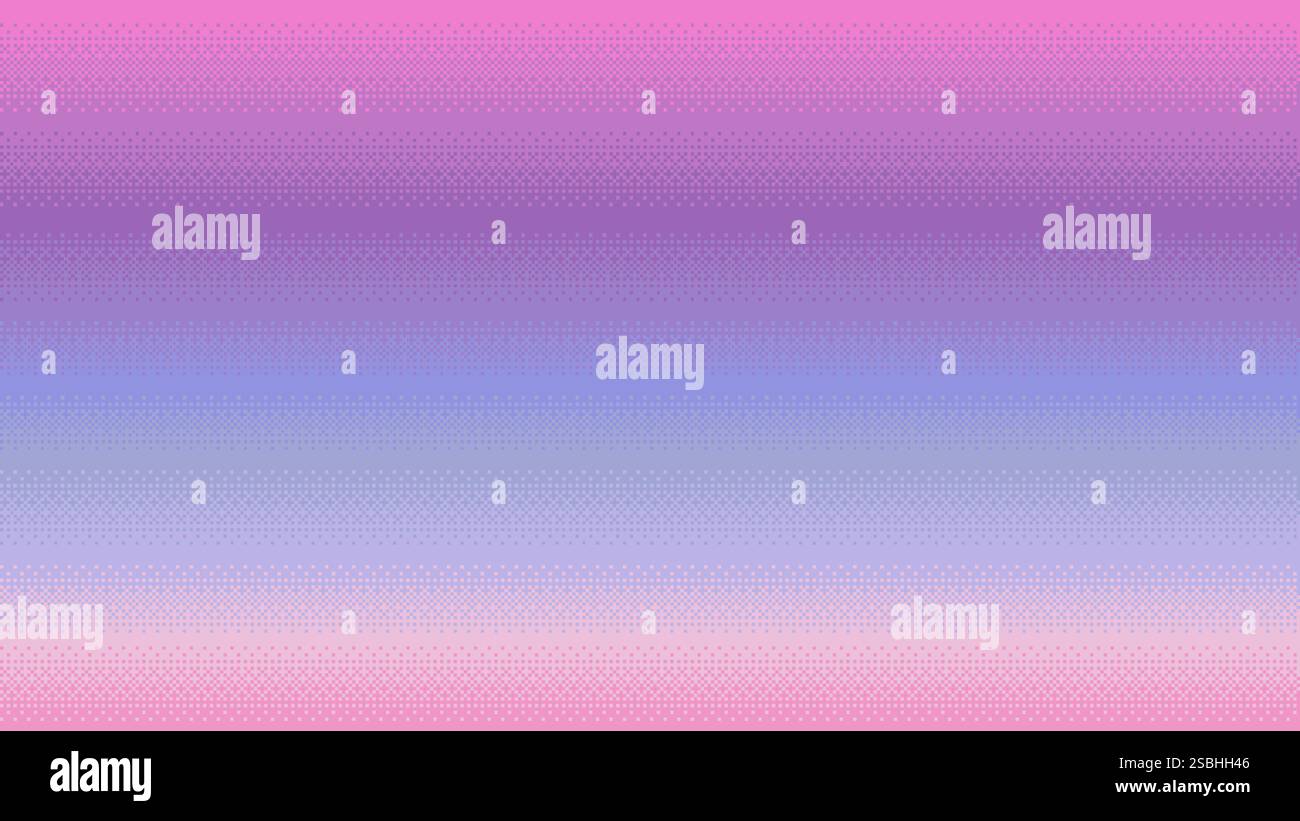 Pixel art gradient pink and purple color. Dithering vector background ...