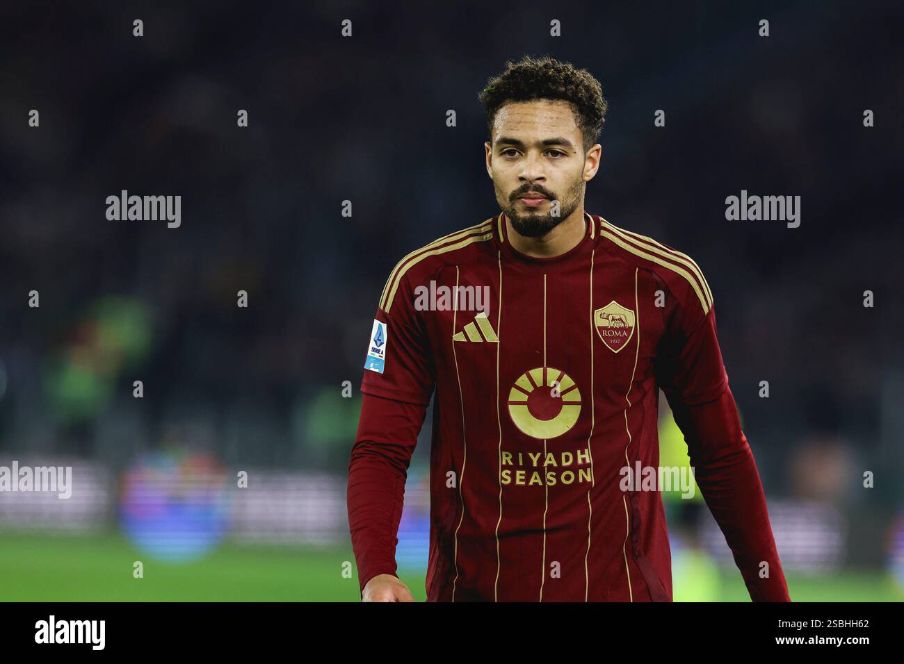 Roma’s Dutch defender Devyne Rensch looks during the Serie A football ...