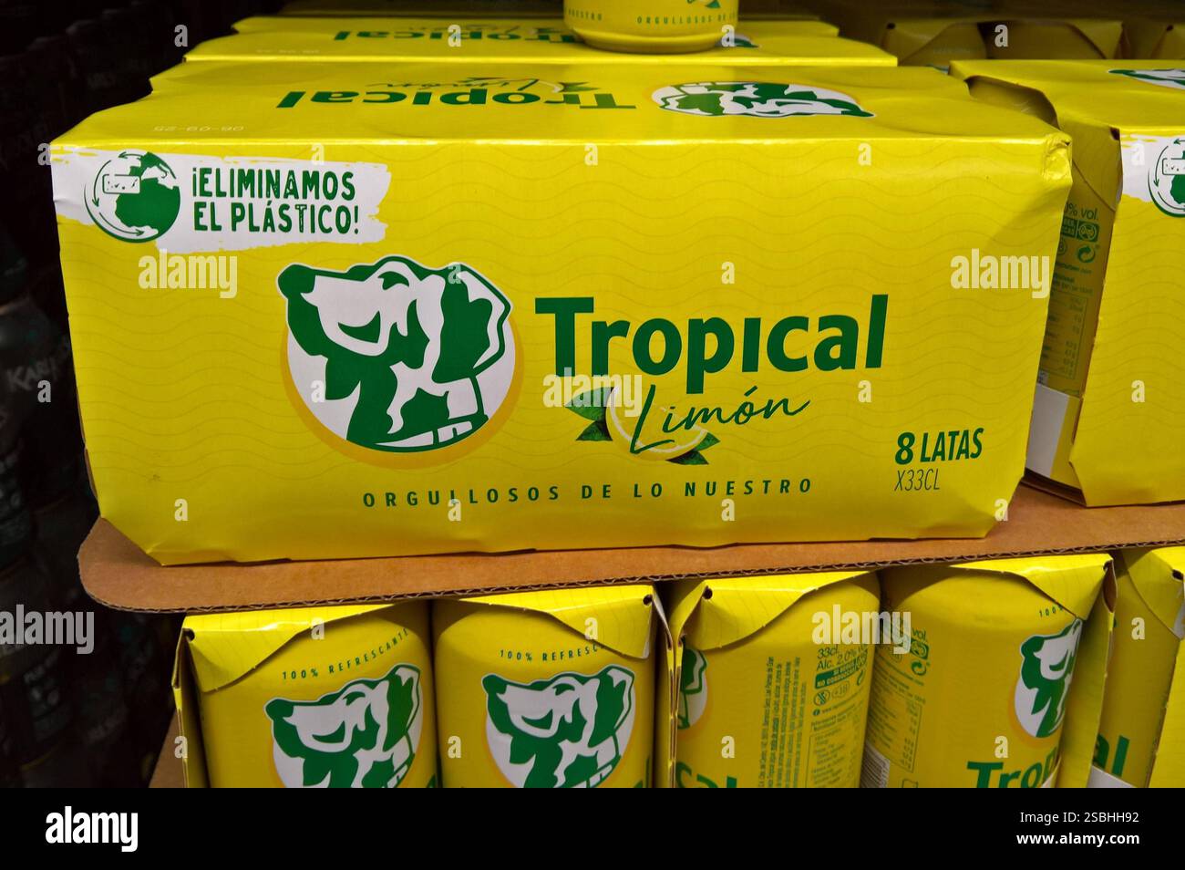 Cerveza Tropical Limon - Bier von den Kanaren, Spanien. Tropical ist ...