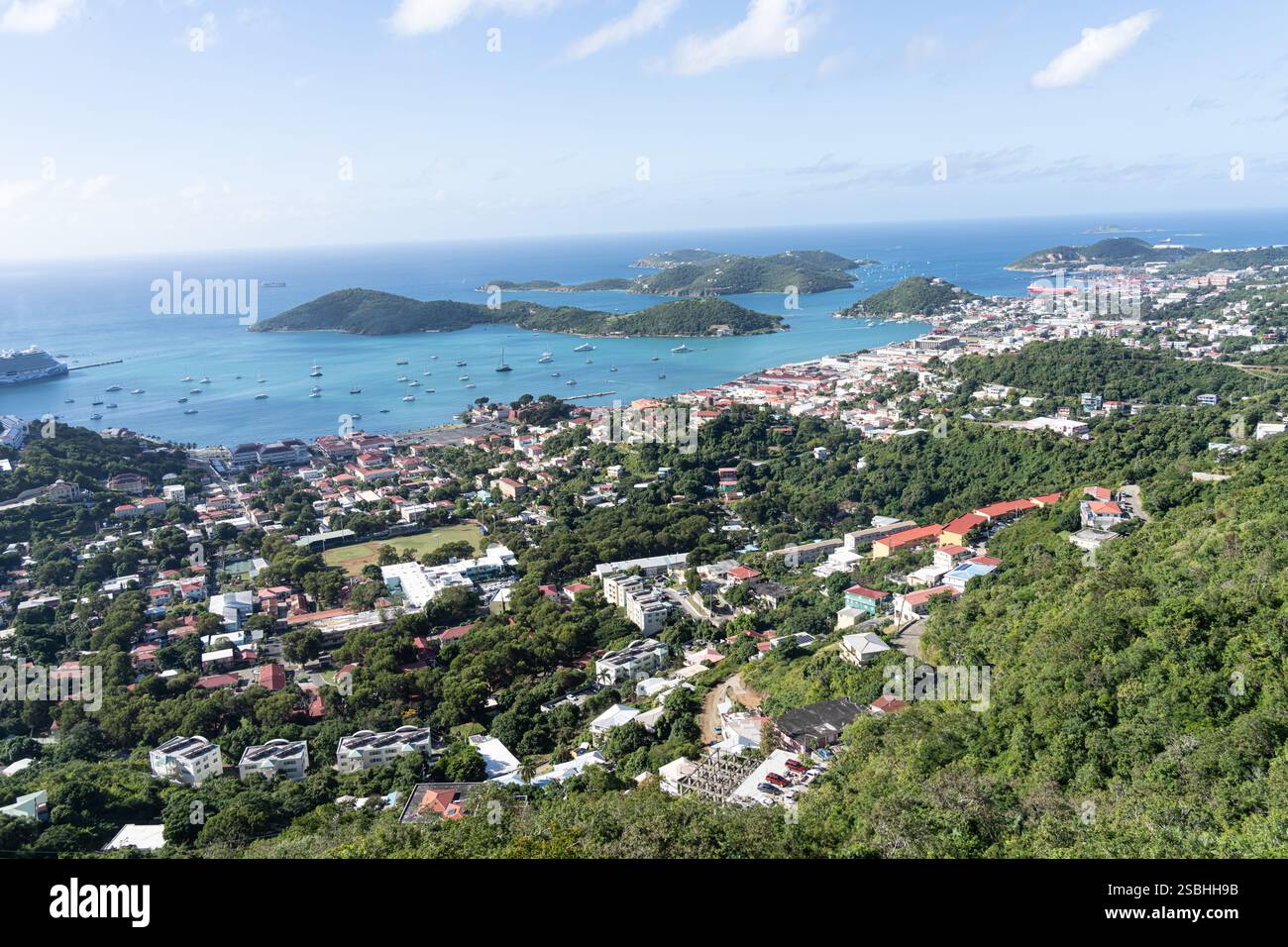 St Thomas US Virgin Islands panorama Stock Photo - Alamy