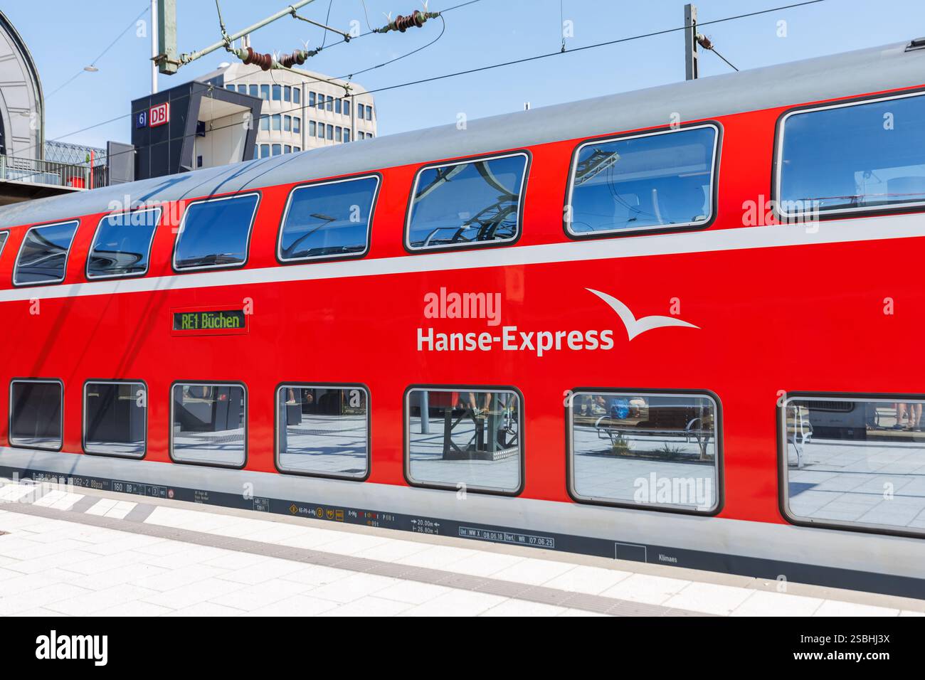 Hamburg, Germany - August 13, 2024: Regional train Hanse-Express by ...