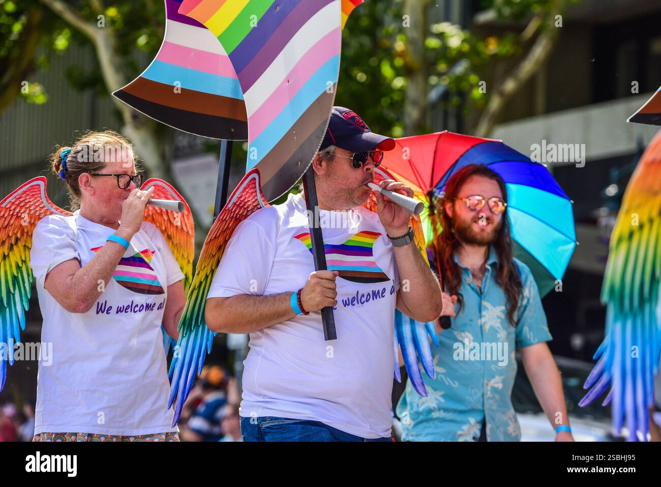 Melbourne, Australia. 02nd Feb, 2025. Parade participants are seen ...