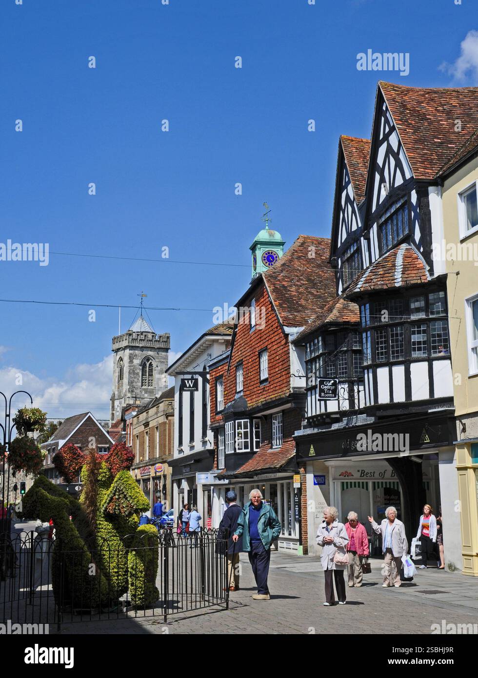 Salisbury High Street Stock Photo - Alamy