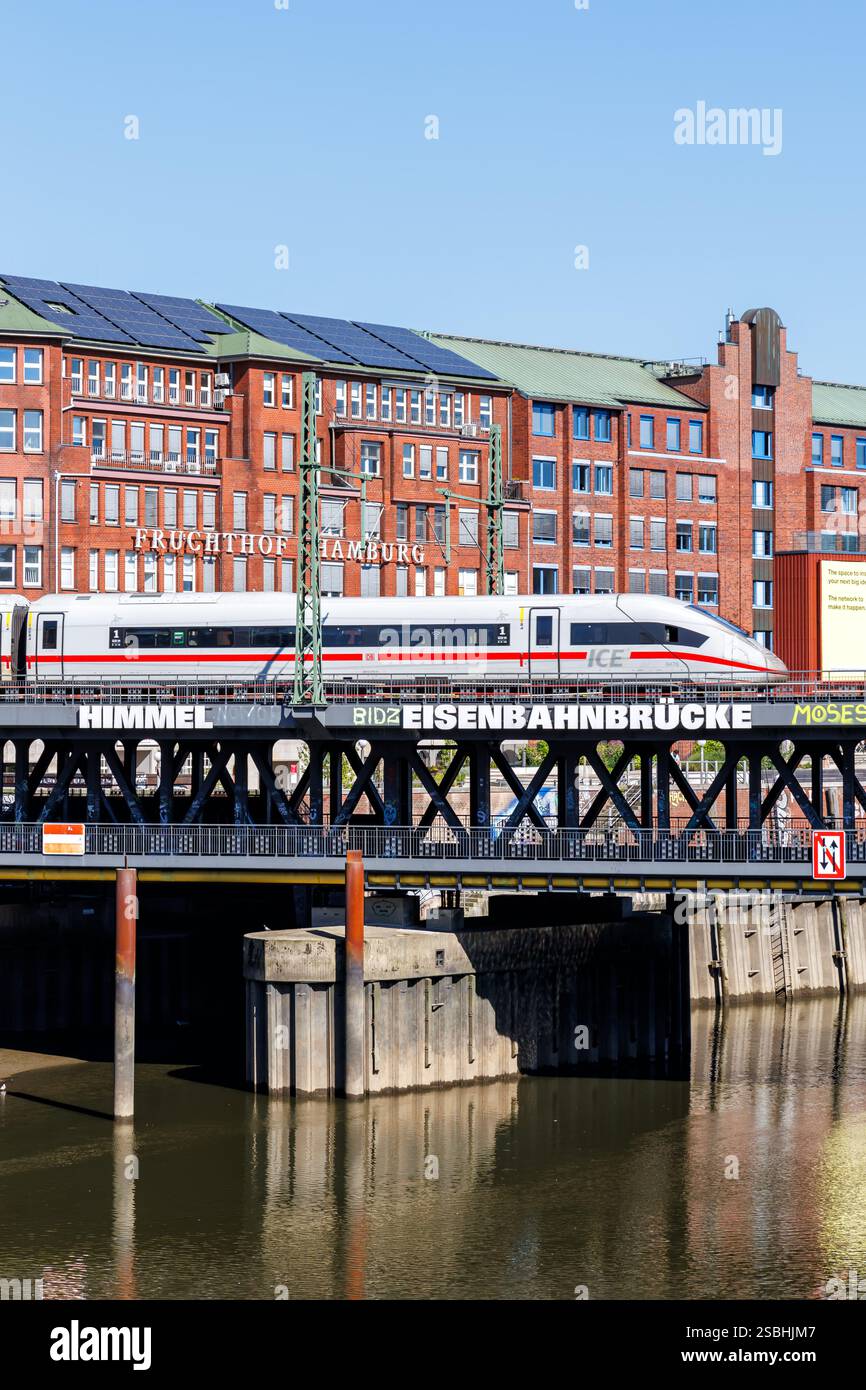 Hamburg, Germany - August 12, 2024: ICE 4 high-speed train of Deutsche ...