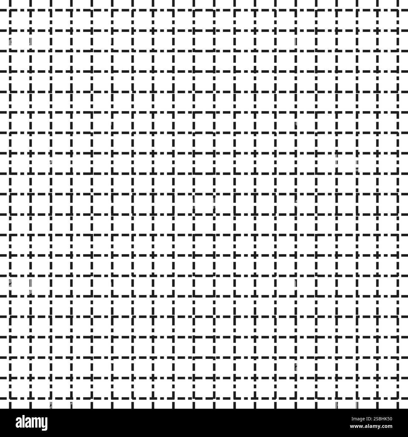 Dotted square pattern. Minimal black layout. Simple repeating grid. Vector seamless concept ...