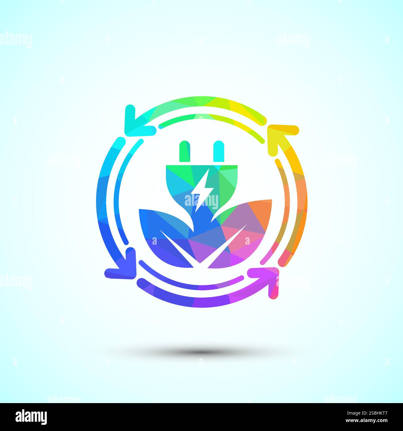 Renewable energy icon design illustration. Renewable power sign symbol ...