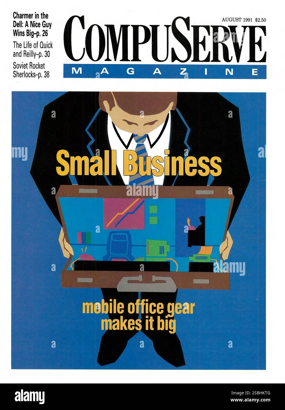 1991 August US CompuServe magazine cover Stock Photo - Alamy