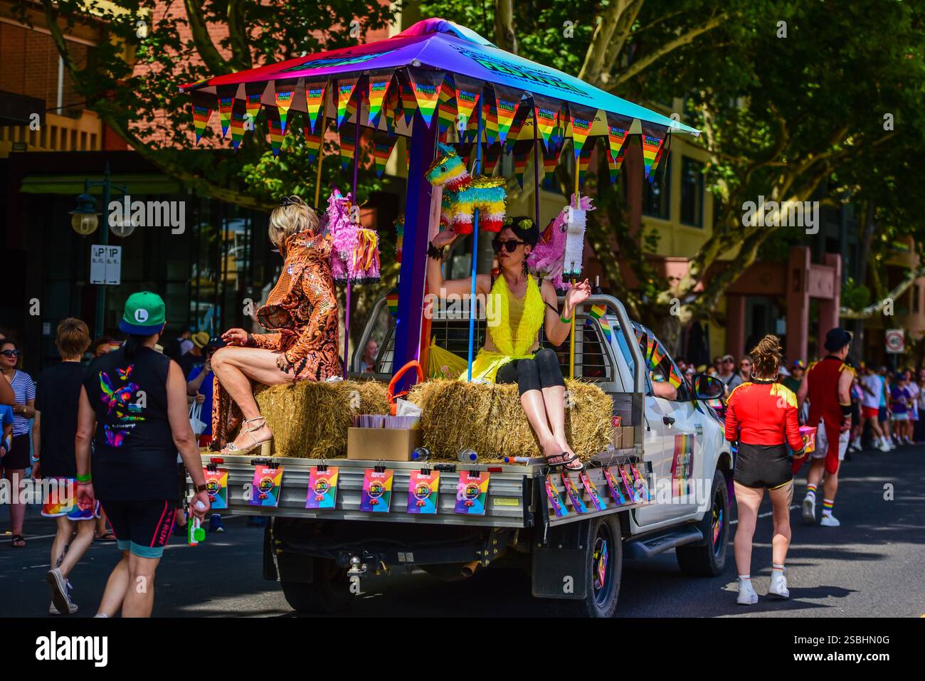 Melbourne, Australia. 02nd Feb, 2025. A chillout festival float is seen ...