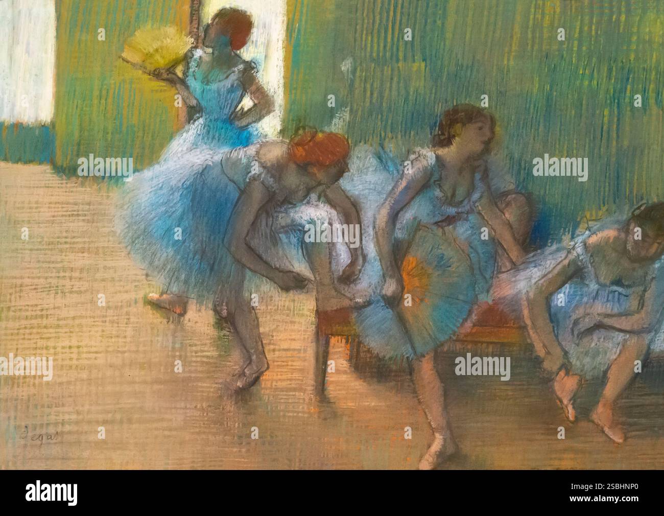 Dancers on a Bench, Edgar Degas, circa 1898 Stock Photo - Alamy