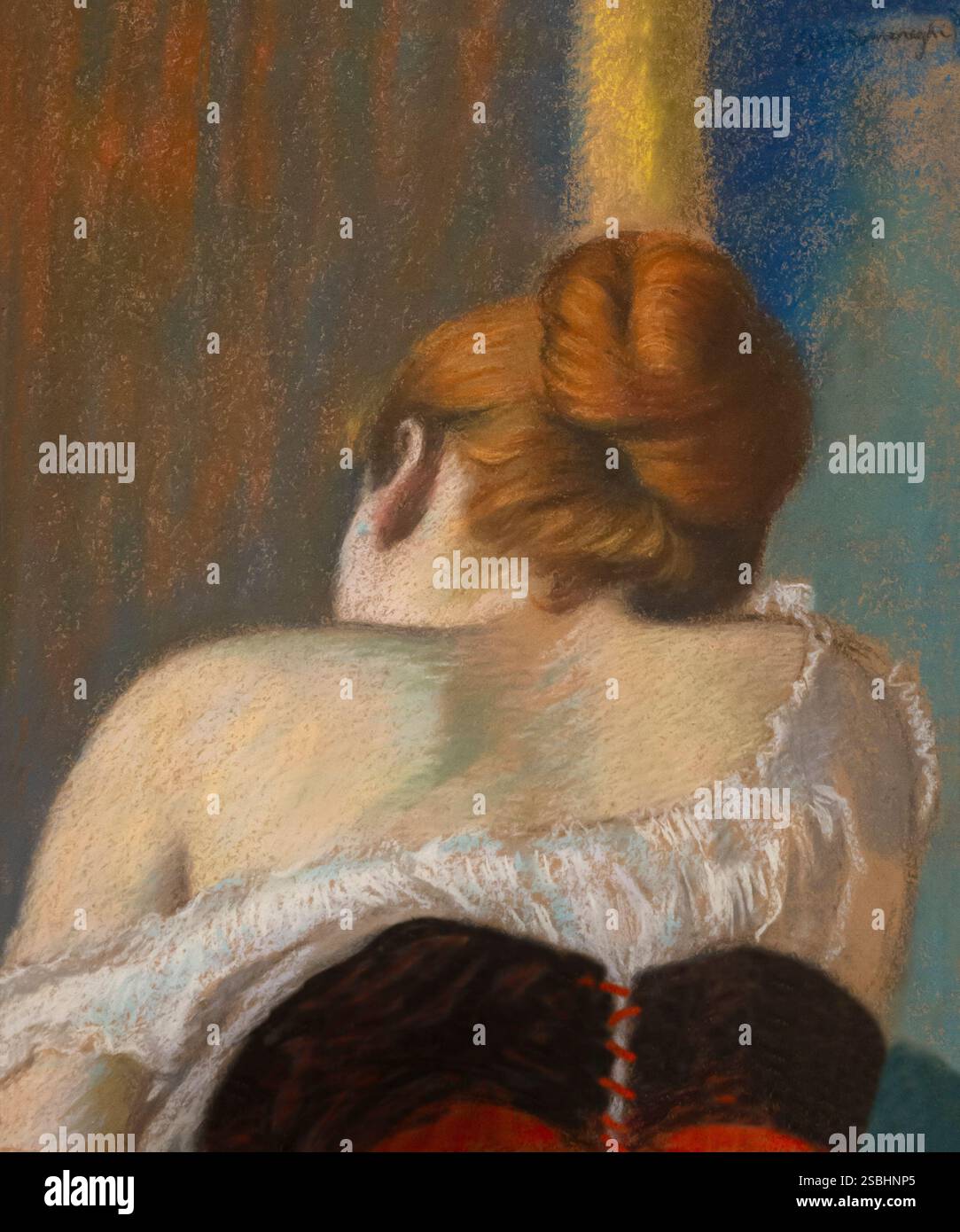 Study of a Woman from Behind, Federico Zandomeneghi, 1890-1897 Stock Photo - Alamy