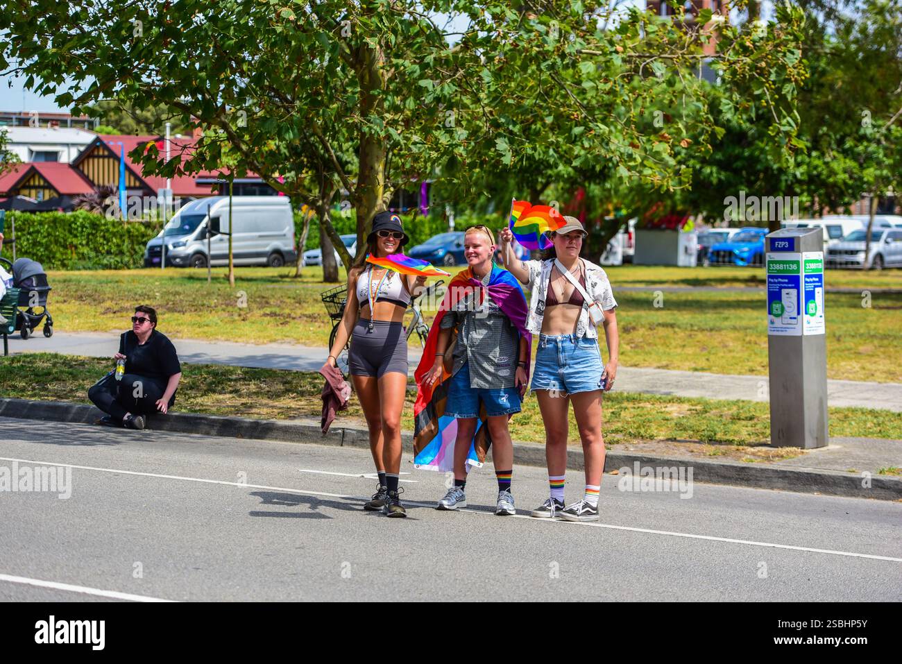 Melbourne, Australia. 02nd Feb, 2025. A group of spectators are seen ...