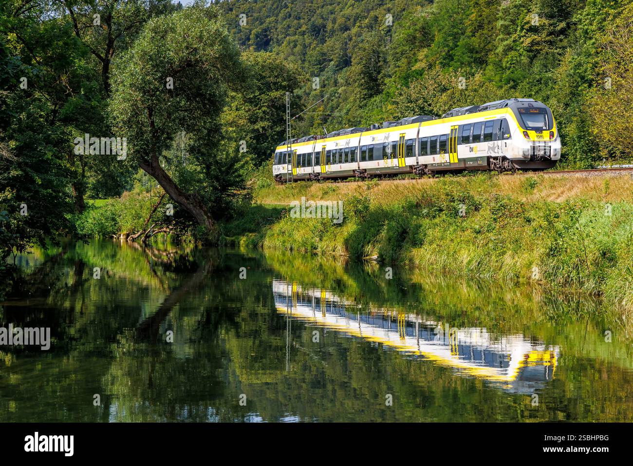 Sulz, Germany - August 23, 2024: Regional train of Deutsche Bahn DB ...