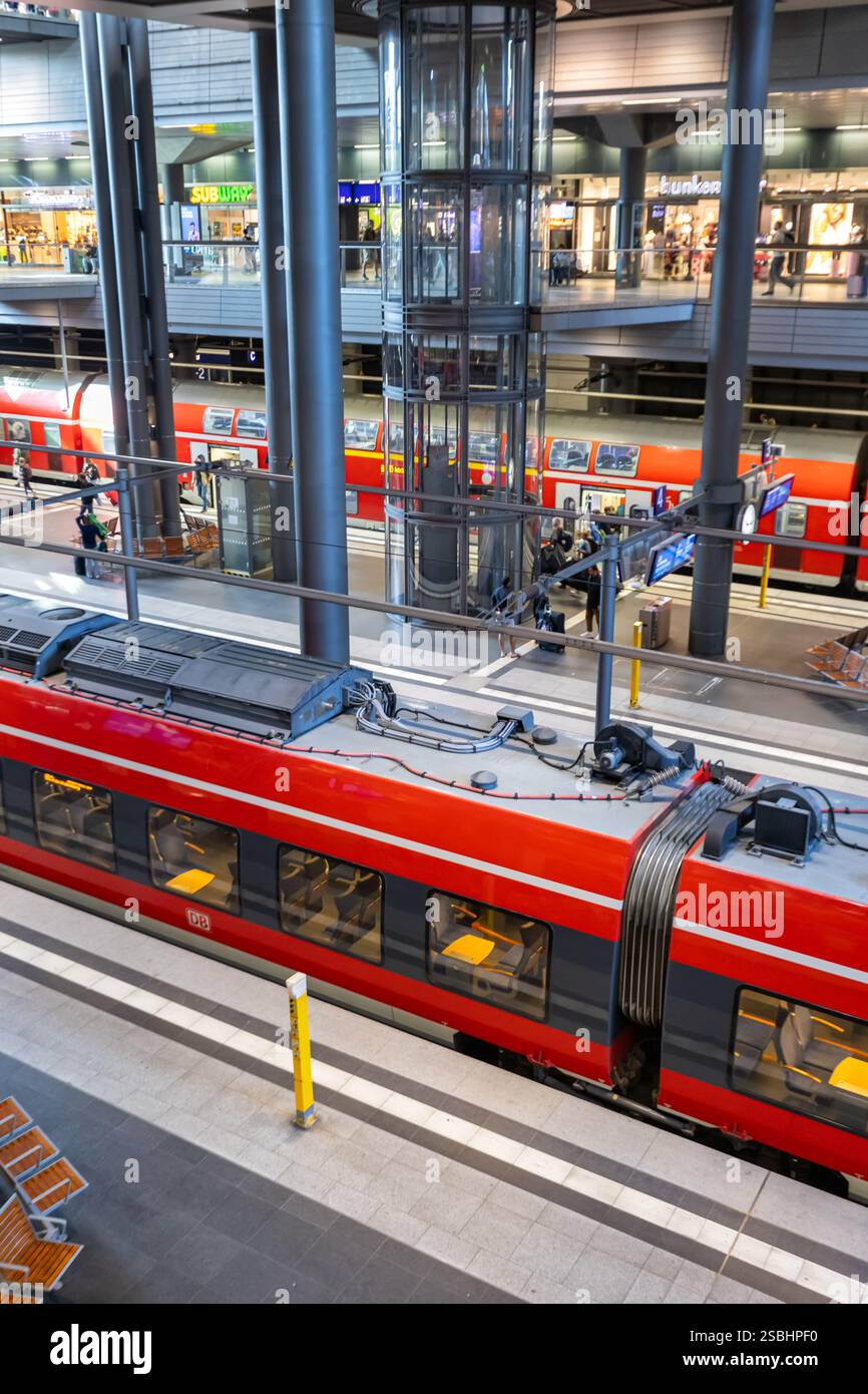 Berlin, Germany - September 22, 2024: Regional trains of Deutsche Bahn ...