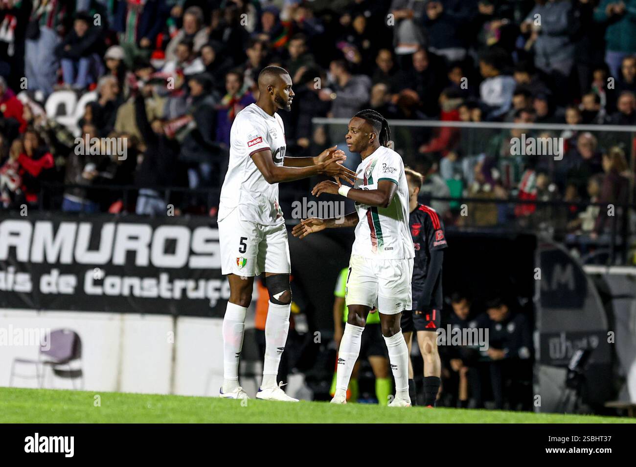 Chico Banza of Estrela da Amadora celebrates after scoring a goal ...