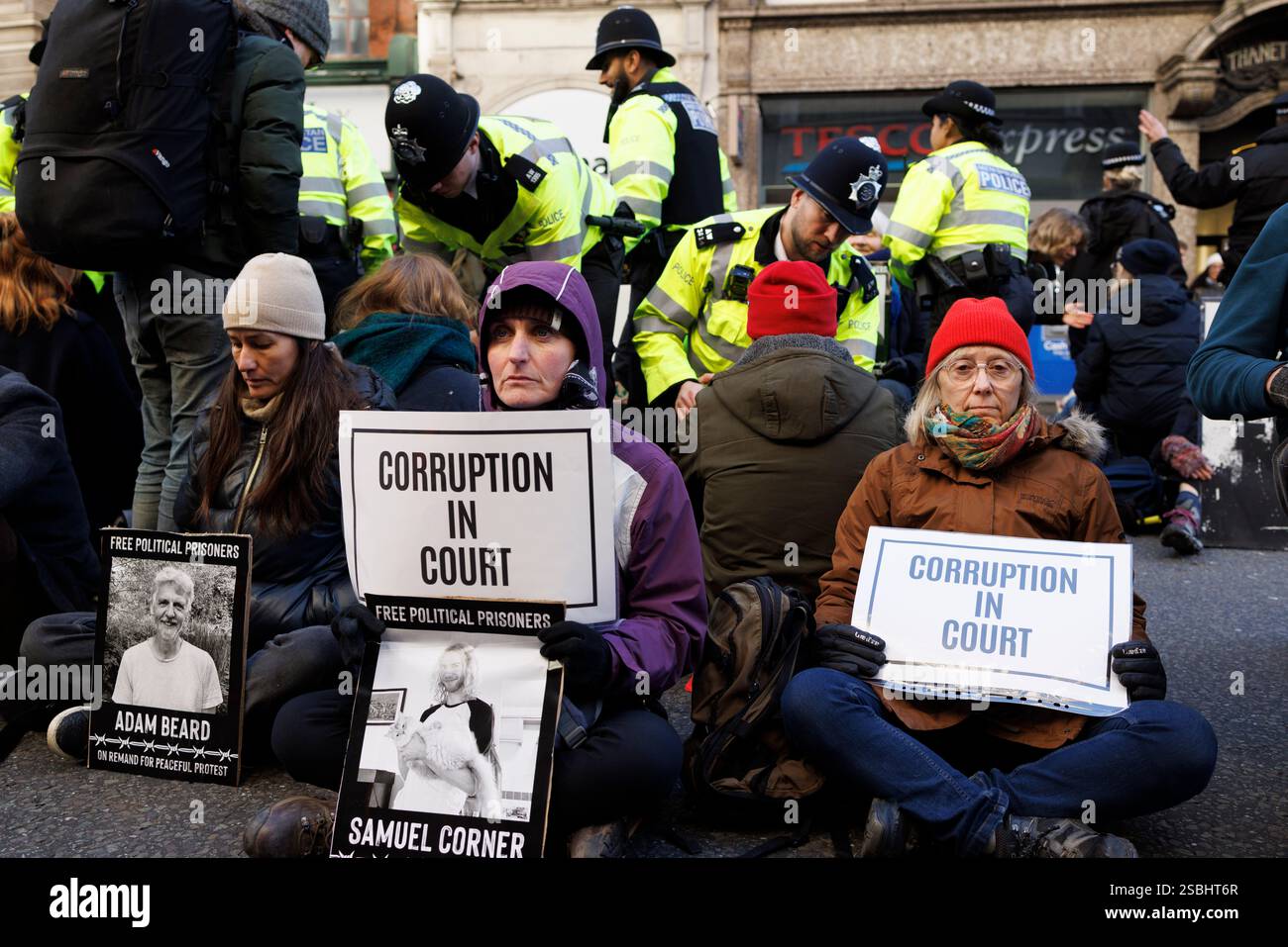 30th January 2025. Royal Courts of Justice, London. Around a 1000 ...