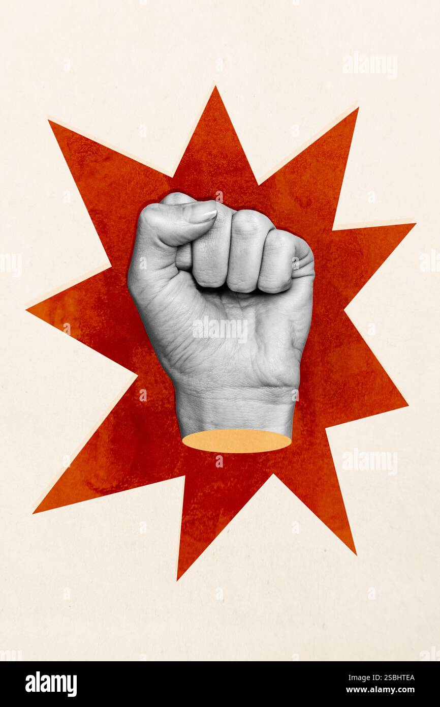 Collage poster template trend artwork sketch of human resources ...