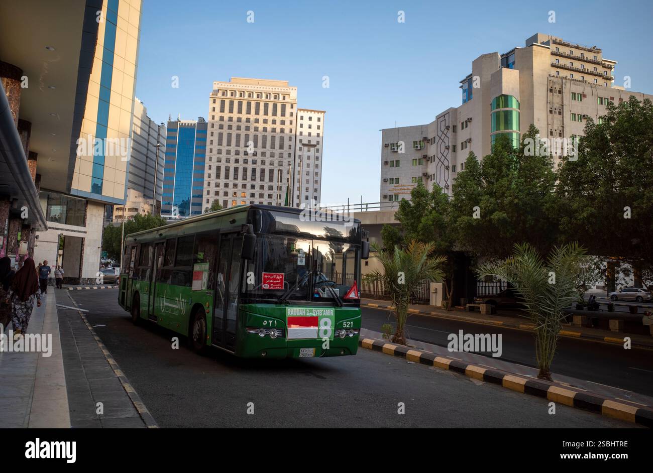 Mecca, Saudi Arabia - June 26, 2024: Shalawat Bus, free transportation ...