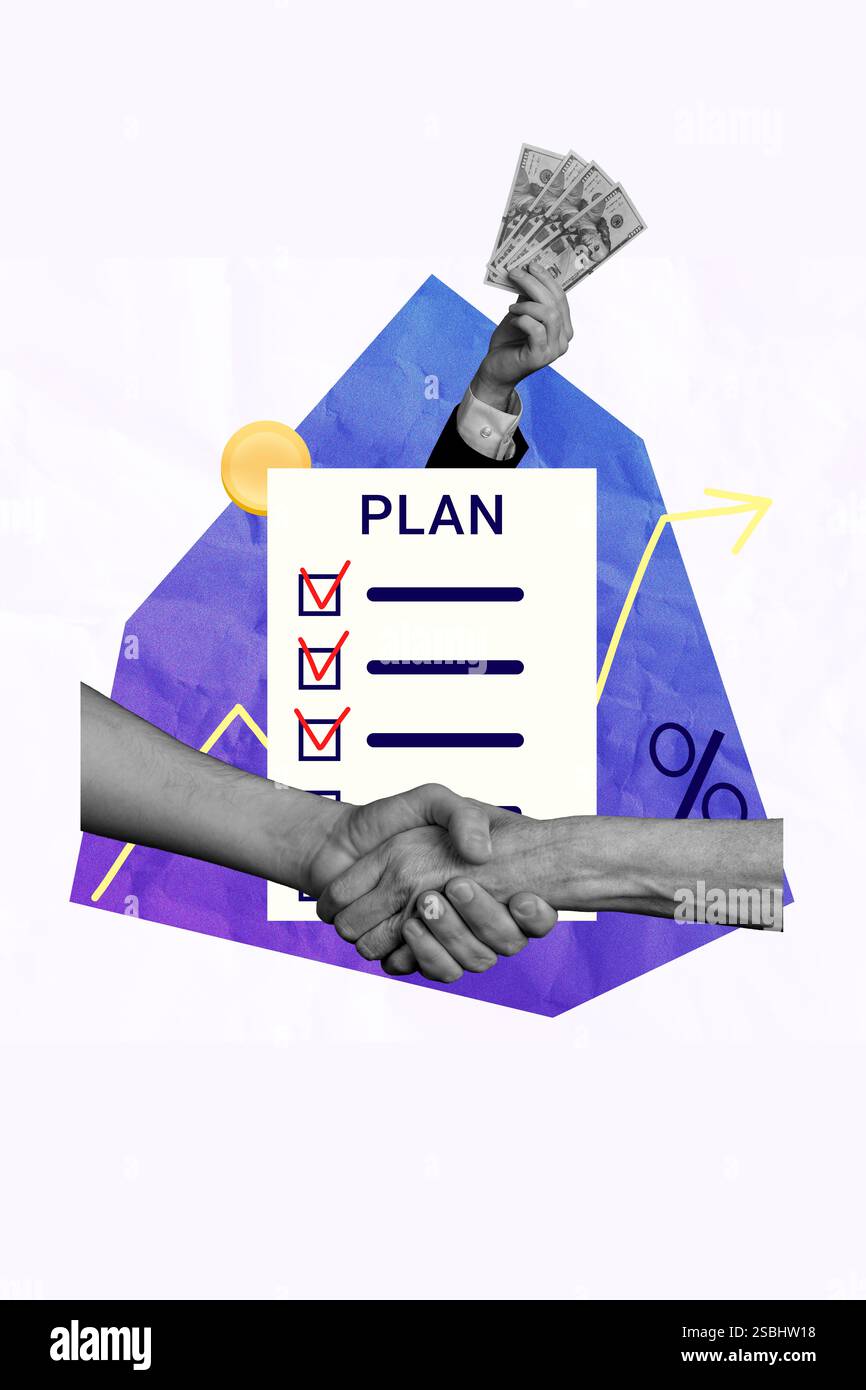 Composite sketch image design trend artwork collage of hand hold ...