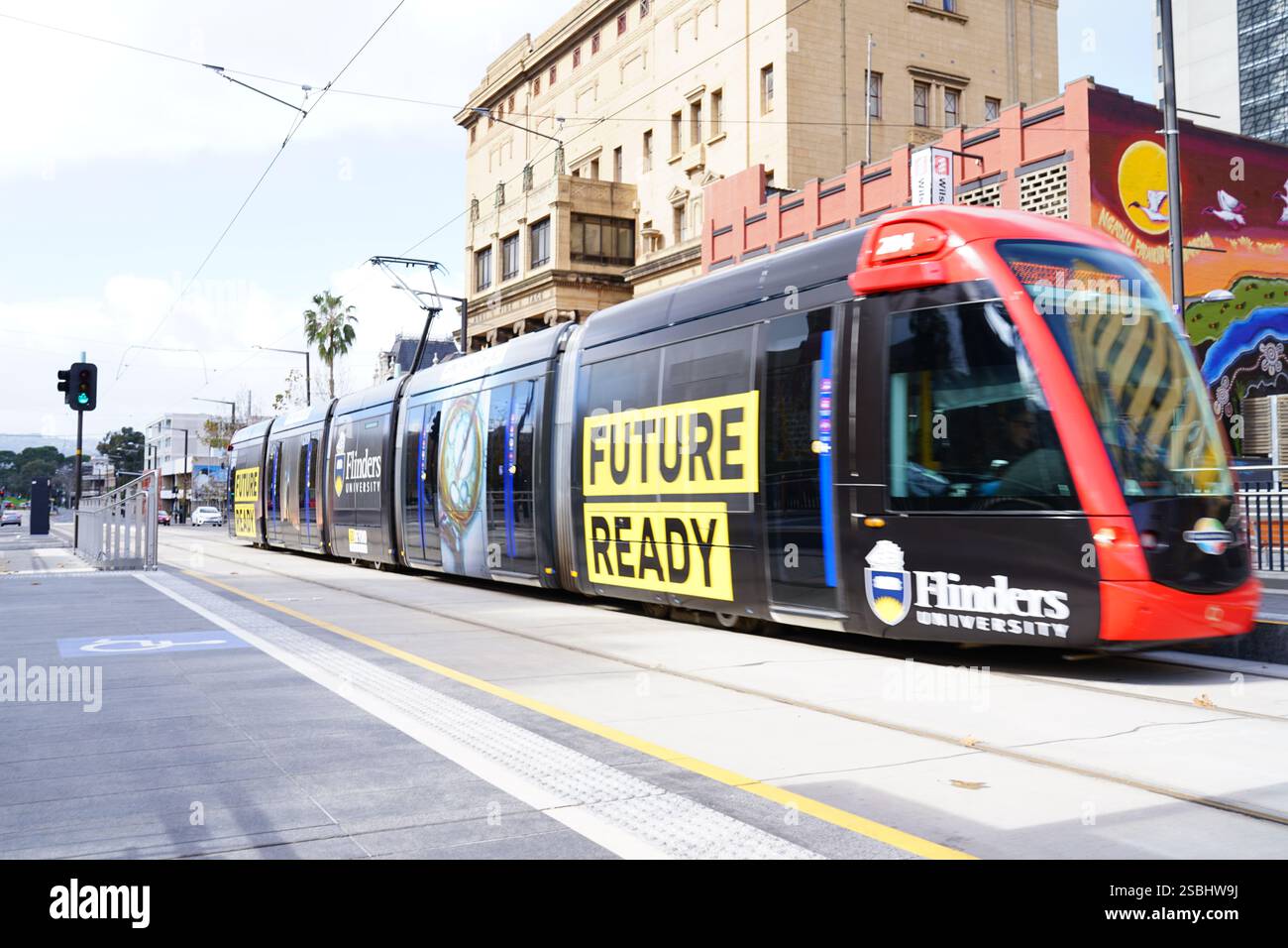 Tram in Adelaide, South Australia Stock Photo - Alamy