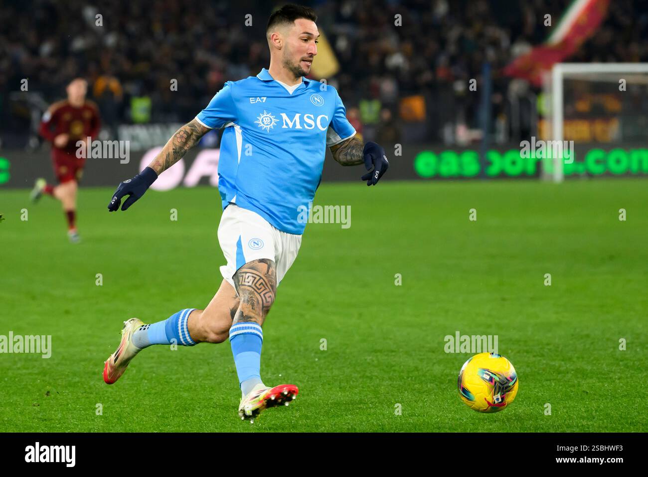Matteo Politano of SSC Napoli in action during the Serie A football ...