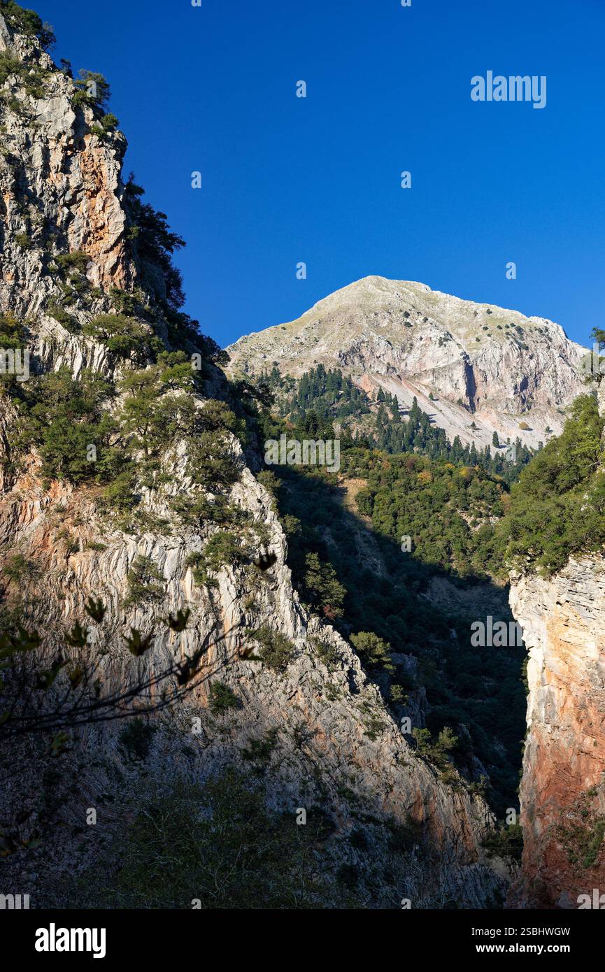 Landscape at the area of the Agrafa Mountains in Central Greece Stock ...