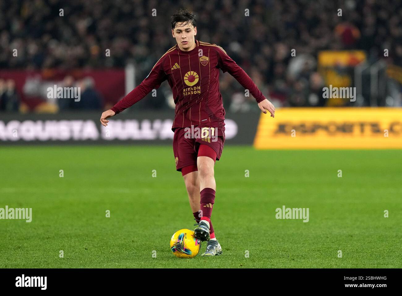 Niccolo Pisilli of AS Roma during the Serie A football match between AS ...