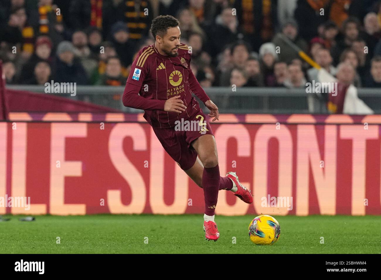 Devyne Rensch of AS Roma during the Serie A football match between AS ...